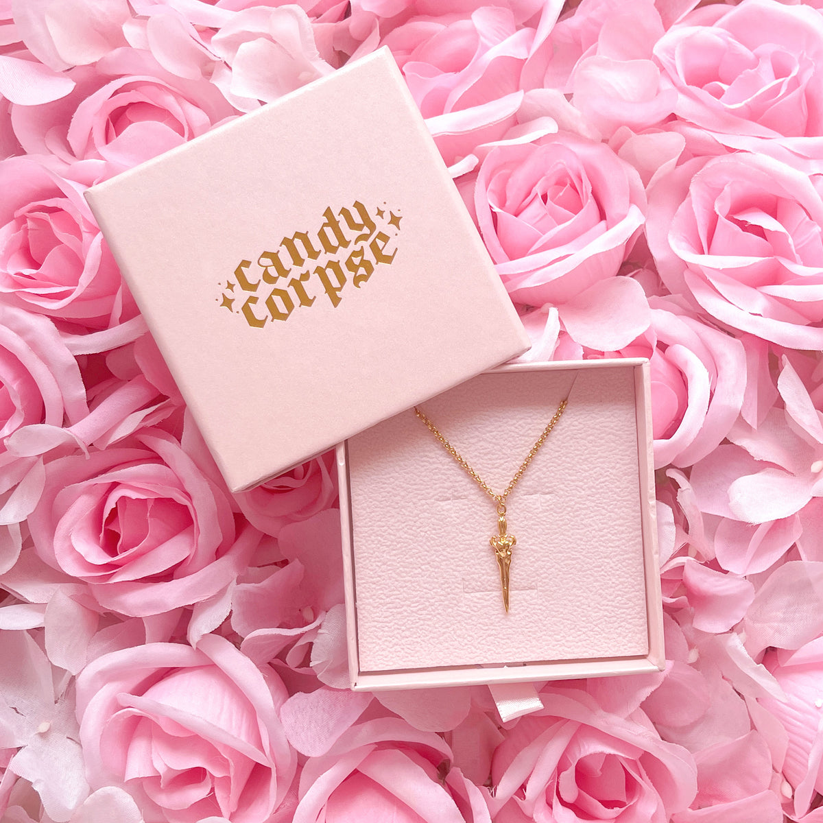 Gold Love Dagger Necklace – Candy Corpse