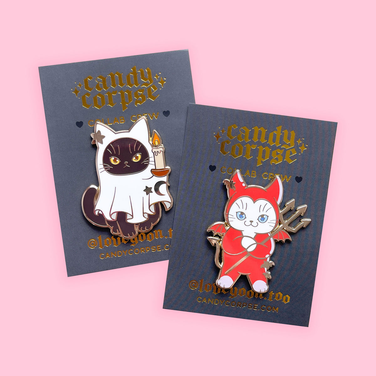 Devil Cat Pin – Candy Corpse